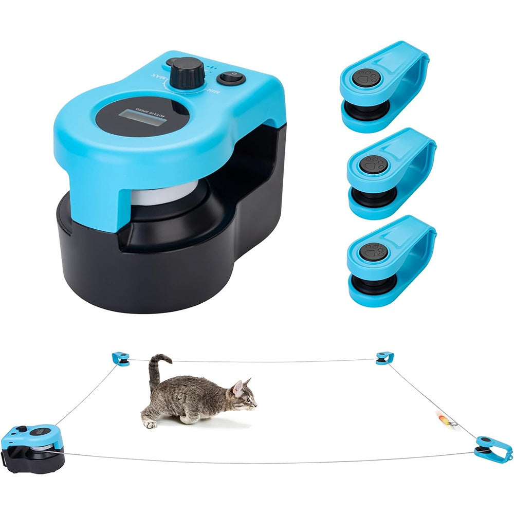 Interactive Cat Toy - Remote-Controlled String Chase for Active Cats ...